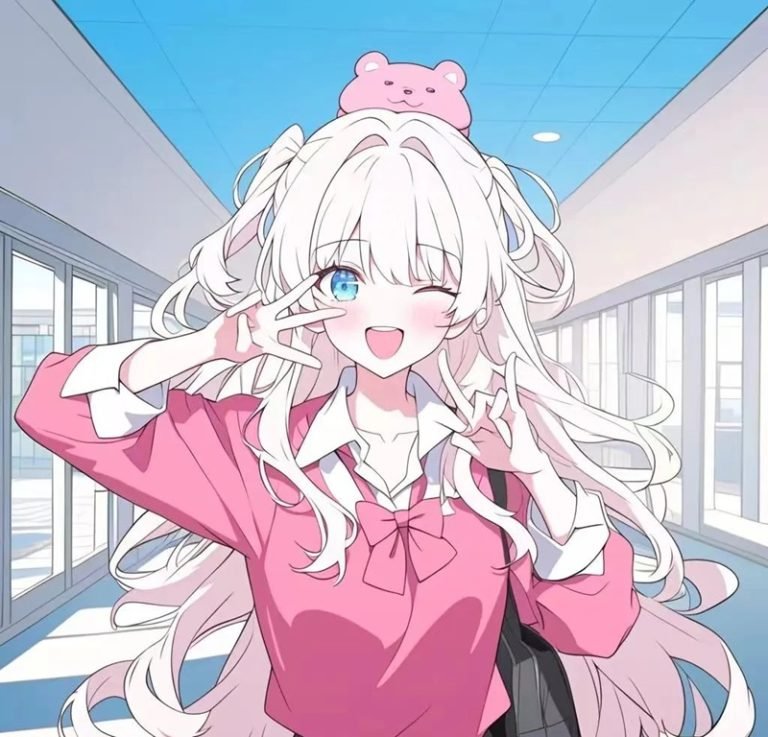 Ngắm ngay ảnh anime cười cute, đáng yêu nhất 2025 – Mẫu bánh kem