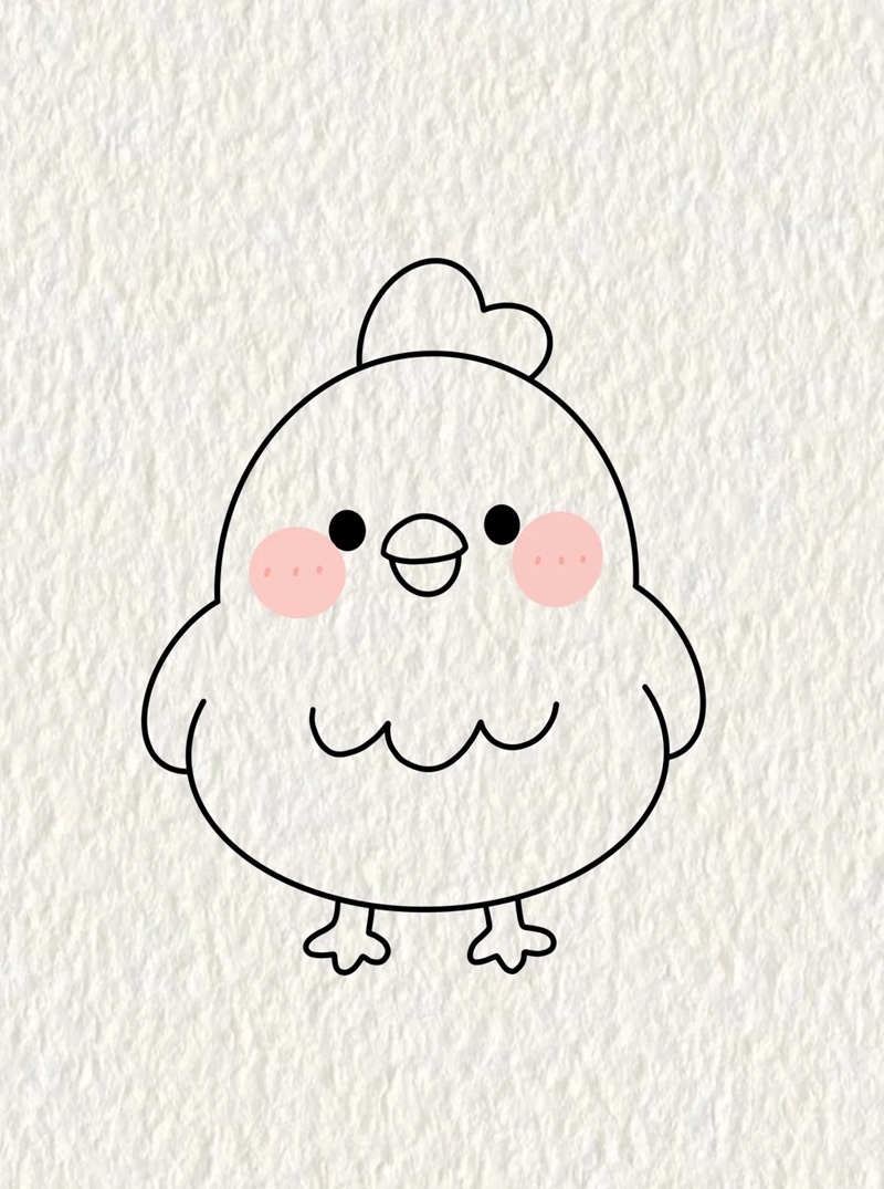 Tổng hợp 100+ tranh vẽ con gà con đáng yêu nhất